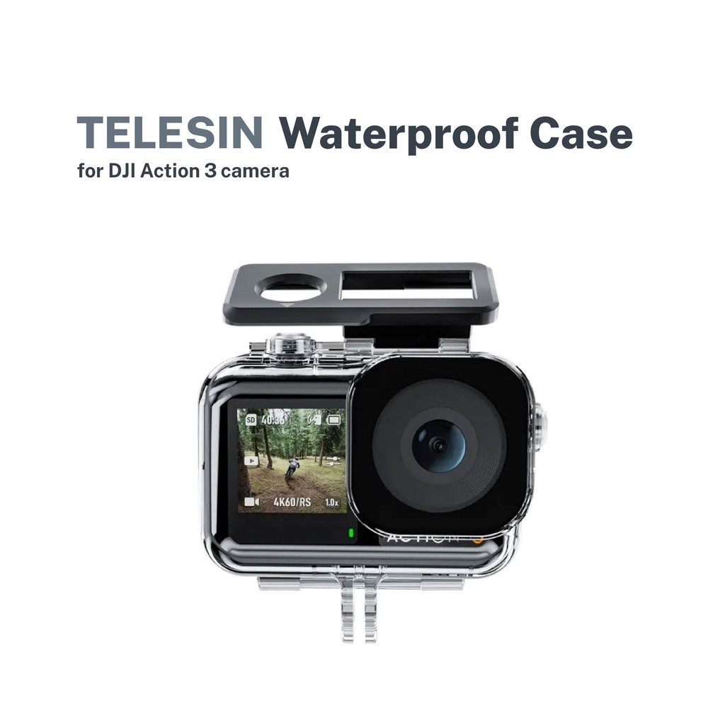 Telesin Waterproof Housing Case for DJI Action 3 Camera | Shopee ...