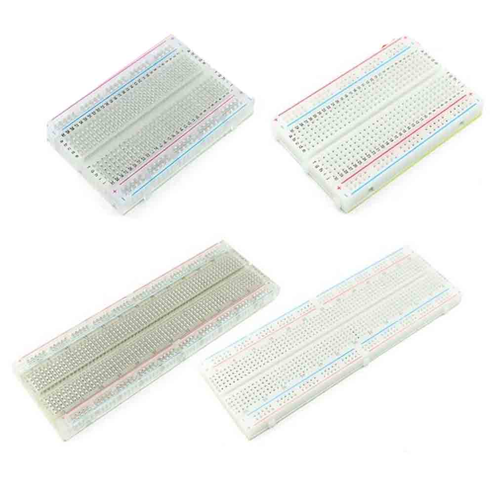 MB102 Solderless Breadboard Mini Breadboard for Arduino 400 830 holes Experiment Donut Board ...