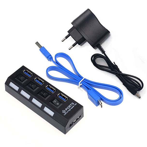 4 Ports 2.0 3.0 USB HUB Splitter High Speed Multi Splitter USB Adapter ...