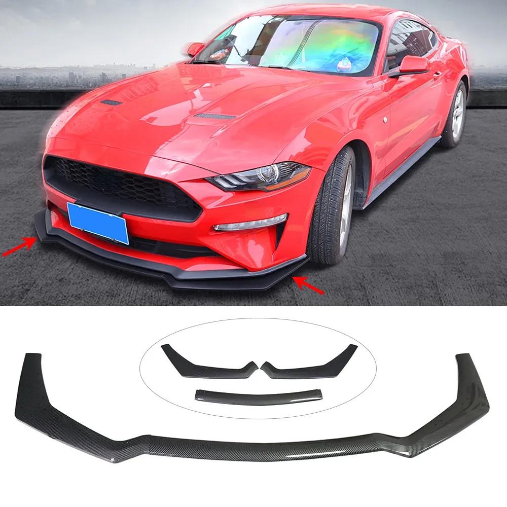 LANTOP For Ford Mustang 2018-2020 GT Style Car Front Bumper Lip Body ...