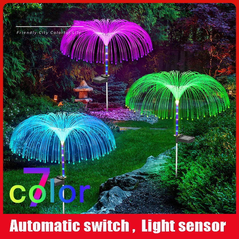 7 color Solar Garden Decoration Lights Christmas Outdoor Waterproof ...