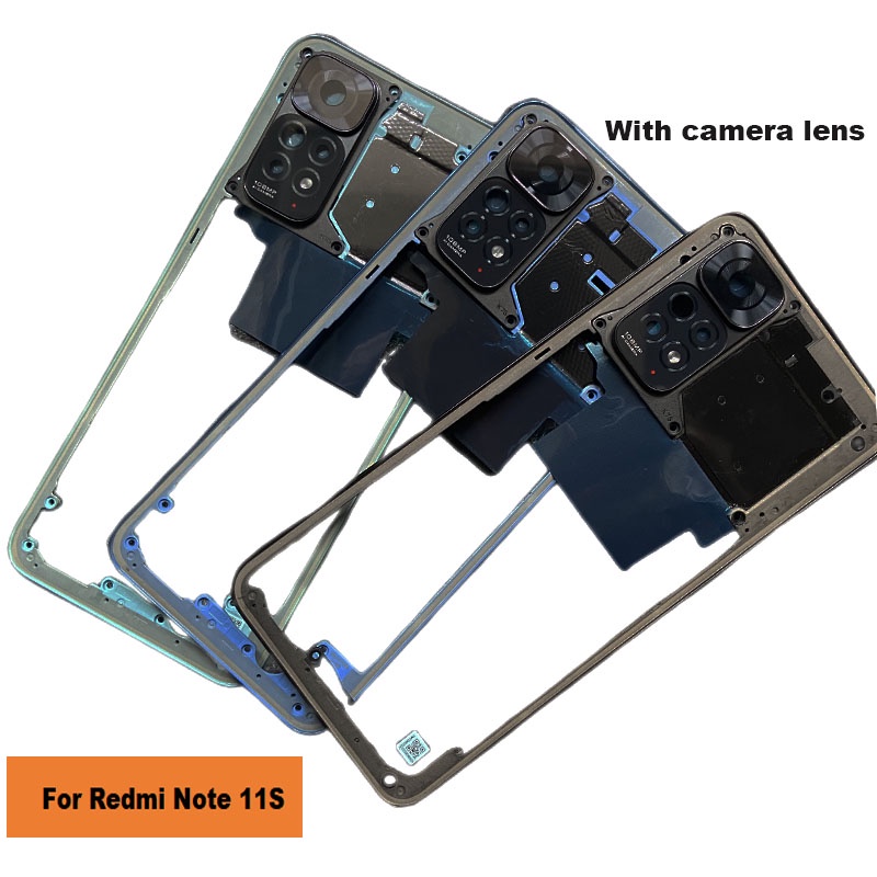 6.43" New For Xiaomi Redmi Note 11S Middle Frame Front Bezel Housing ...