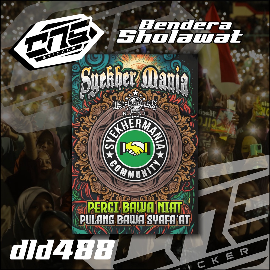 Syekher MANIA Printed Sholawat Assembly Flag Can Request High Quality ...