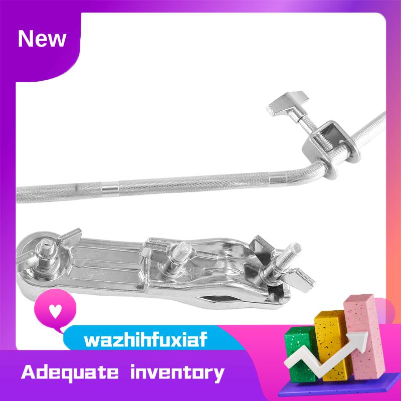 wazhihfuxiaf 1 Piece Cowbell Holder Cowbell Extension Clip Silver Metal ...