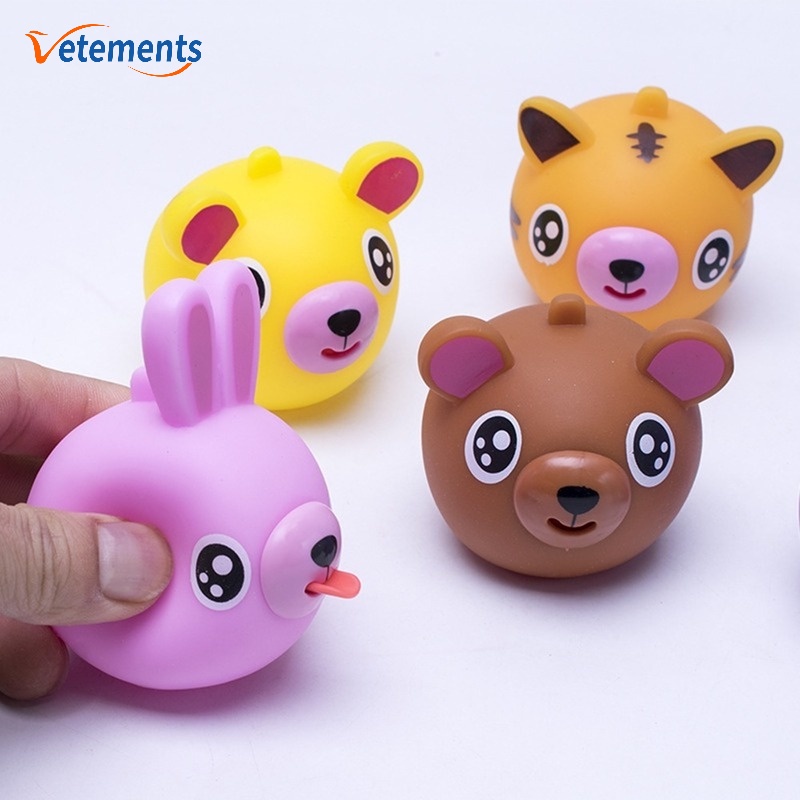 Talking Animal Tongue Out Rubber Squeeze Screaming Toys/ Creative ...