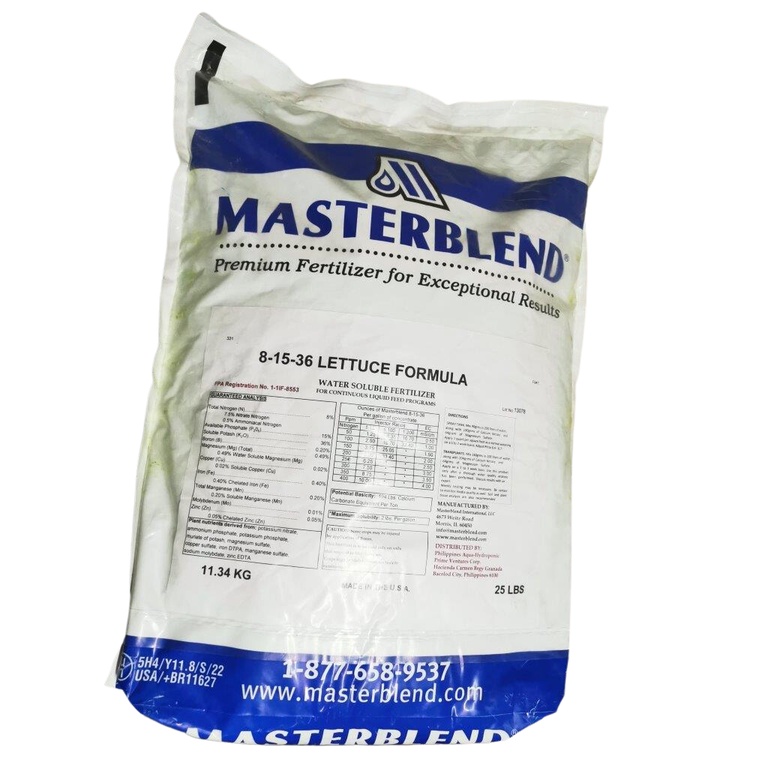 MASTERBLEND 8-15-36 LETTUCE FORMULA FOR HYDROPONICS | Shopee Philippines