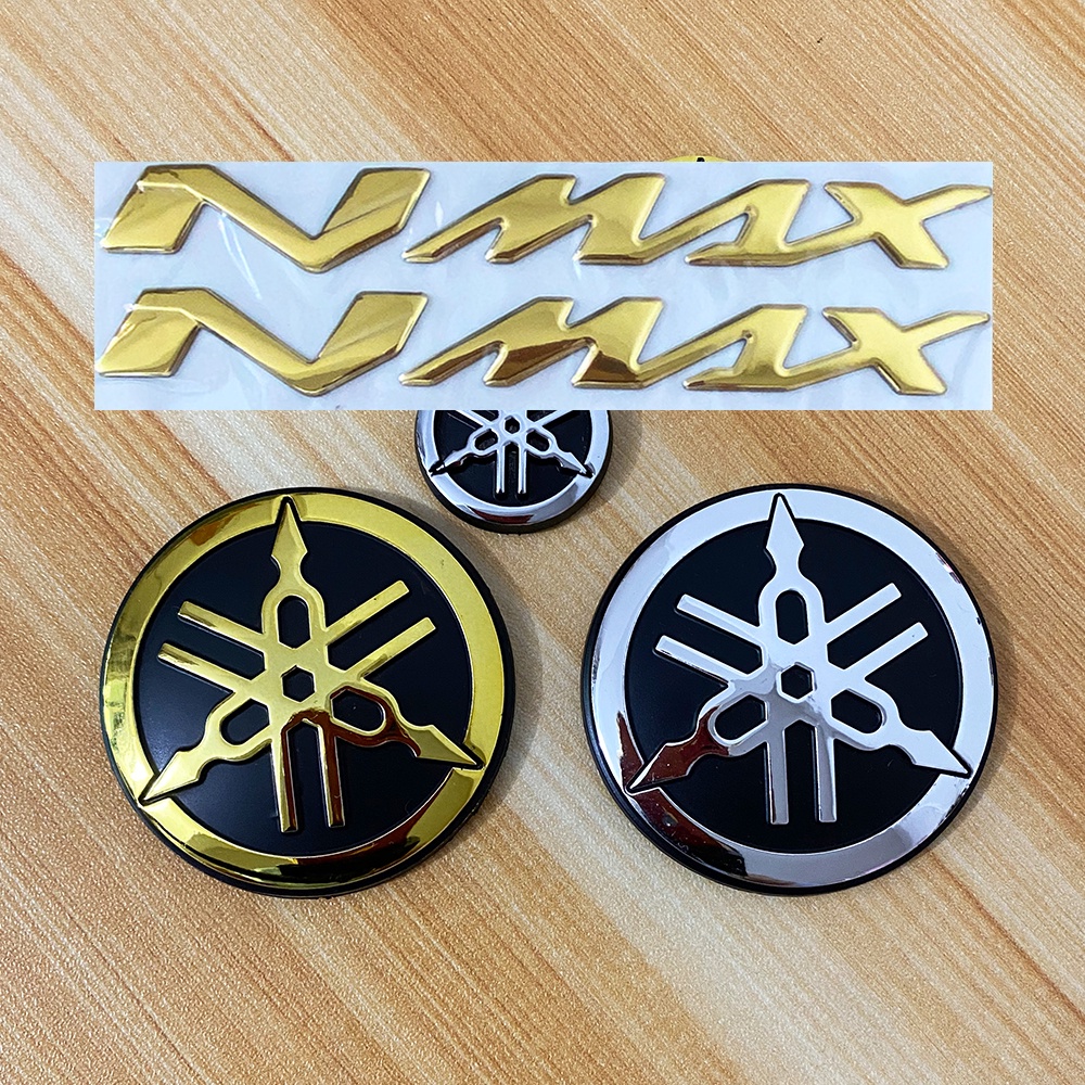 1 Pair 3D Original Size ABS Sticker For Yamaha Nmax Logo Decals ...