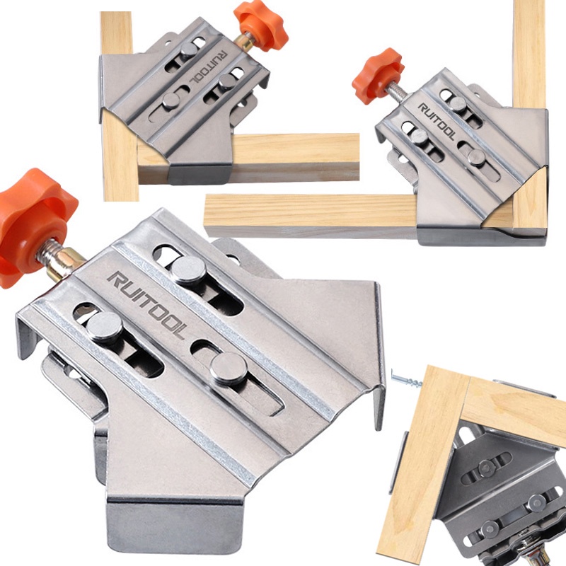 90 Degree Positioning Squares Right Angle Clamps for Woodworking Corner ...
