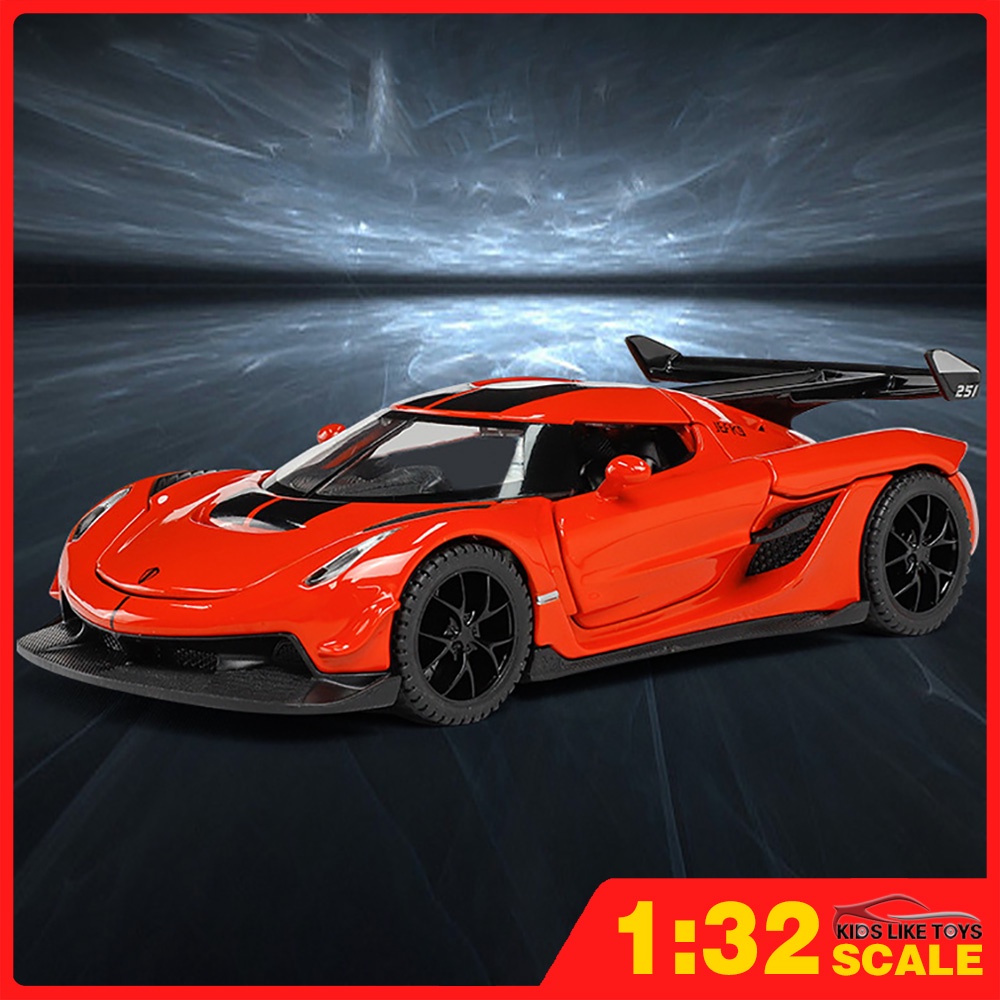 KLT 1:32 Koenigsegg Jesko Supercar Metal Alloy Toys Car Model Diecast ...