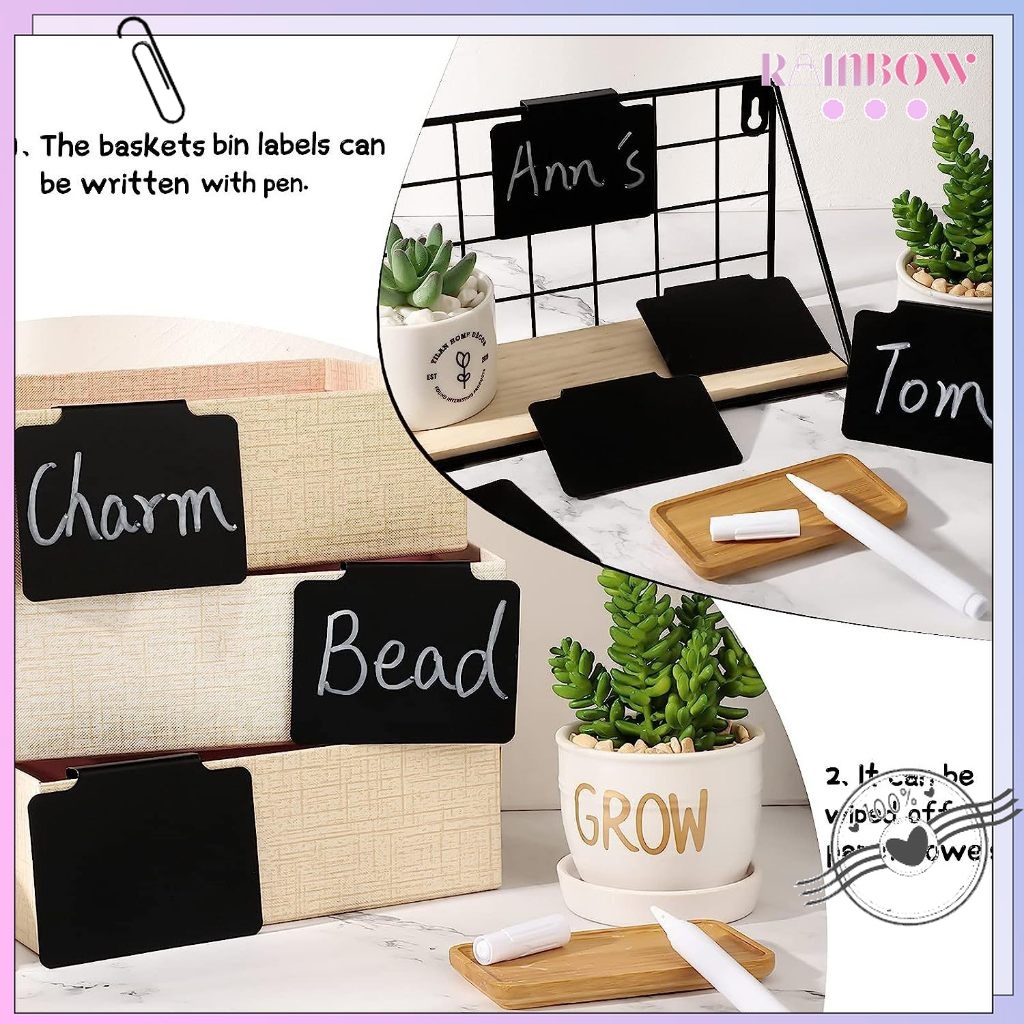 20PCS/SET Mini Chalkboard Table Price Tag Holder 9*7CM Food Label ...
