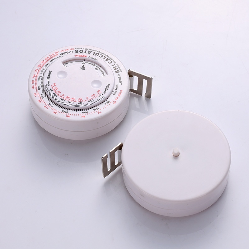 1Pc White Plastic Large Circular Tape Measure Household Telescopic ...