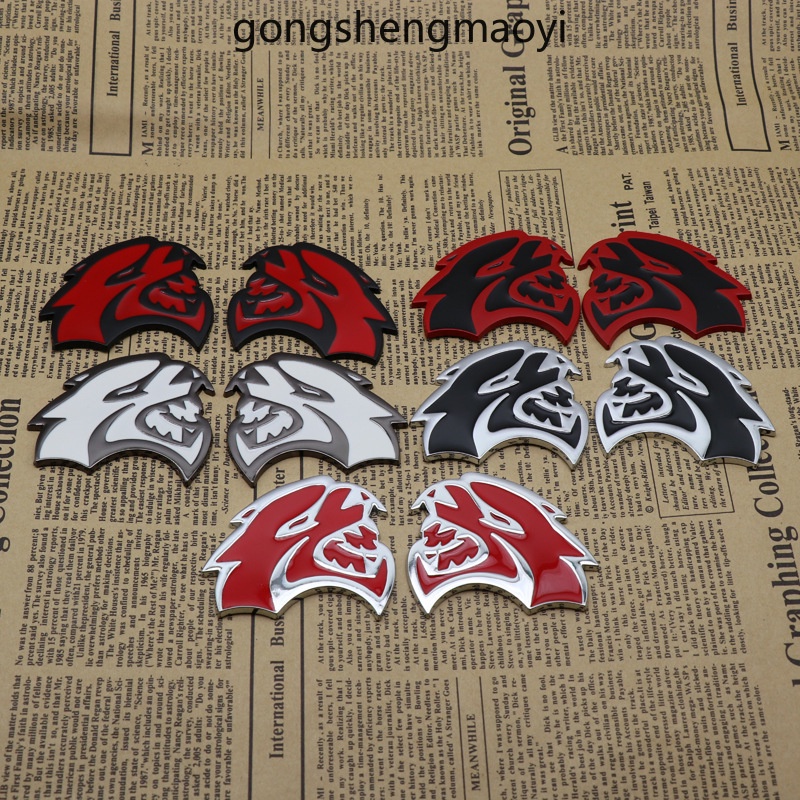Small Size Metal Hellcat Badge Emblem Car Stickers For Dodge Ram Nitro ...