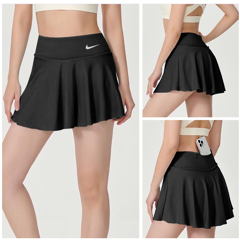 High waist Sports Skirt With cycling and pocket for Women Volleyball ...