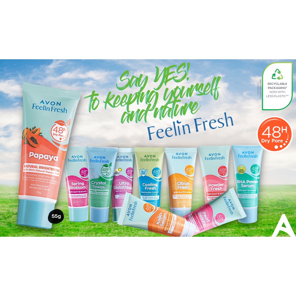 BUY 1 TAKE 1 Feelin Fresh Quelch Deodorant Cream 60g Under Arm ...