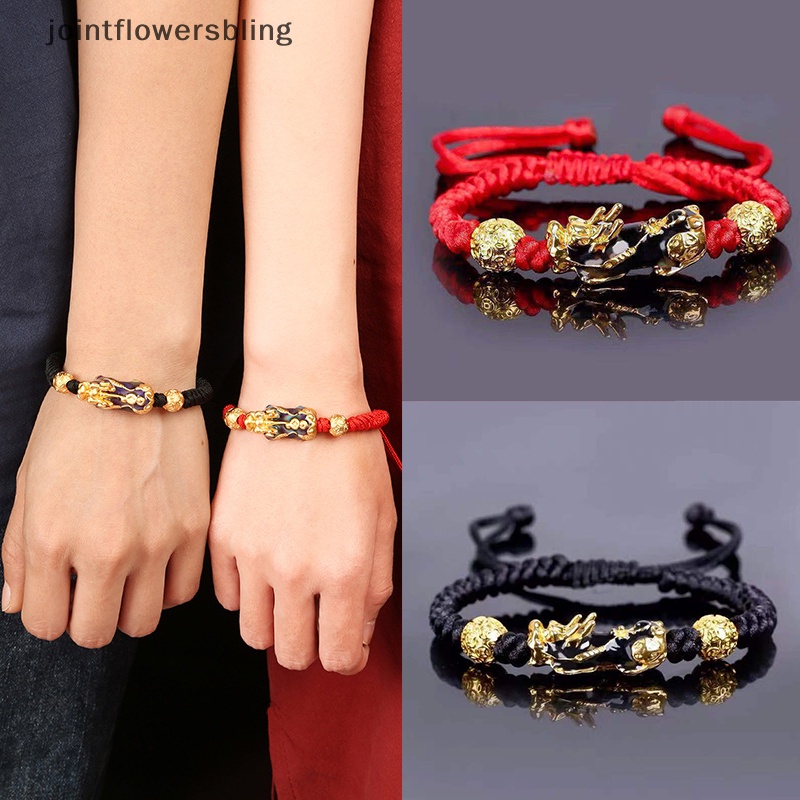 JOPH Chinese Style Lucky Prayer Beads Handmade Rope Braided Bracelet ...