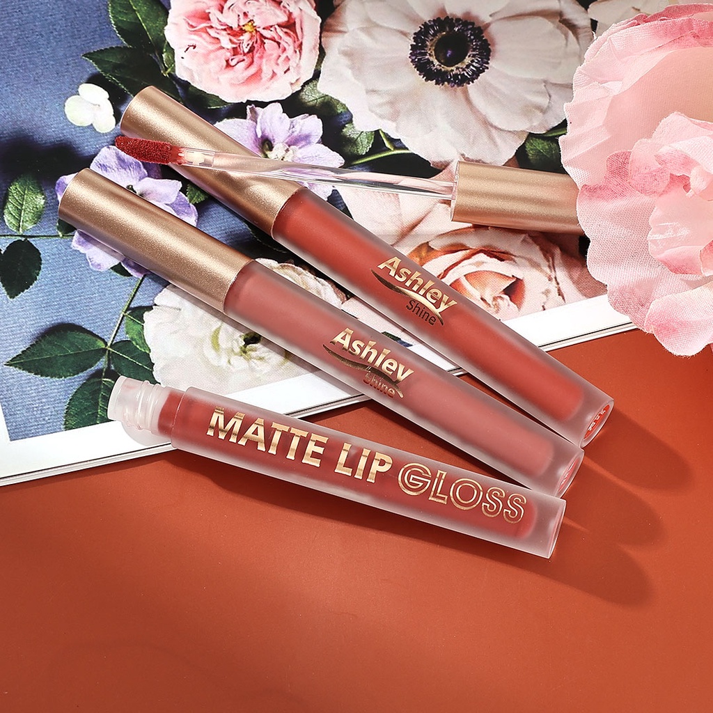Ashley Shine Matte Lipstick Long Lasting Liquid Lip Stick Waterproof ...