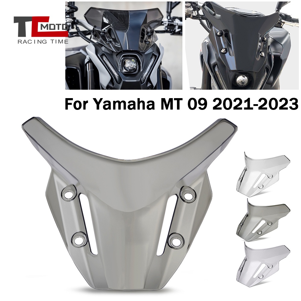For Yamaha MT-09 2018 2019 2020 2021 2022 2023 Windscreen Windshield ...