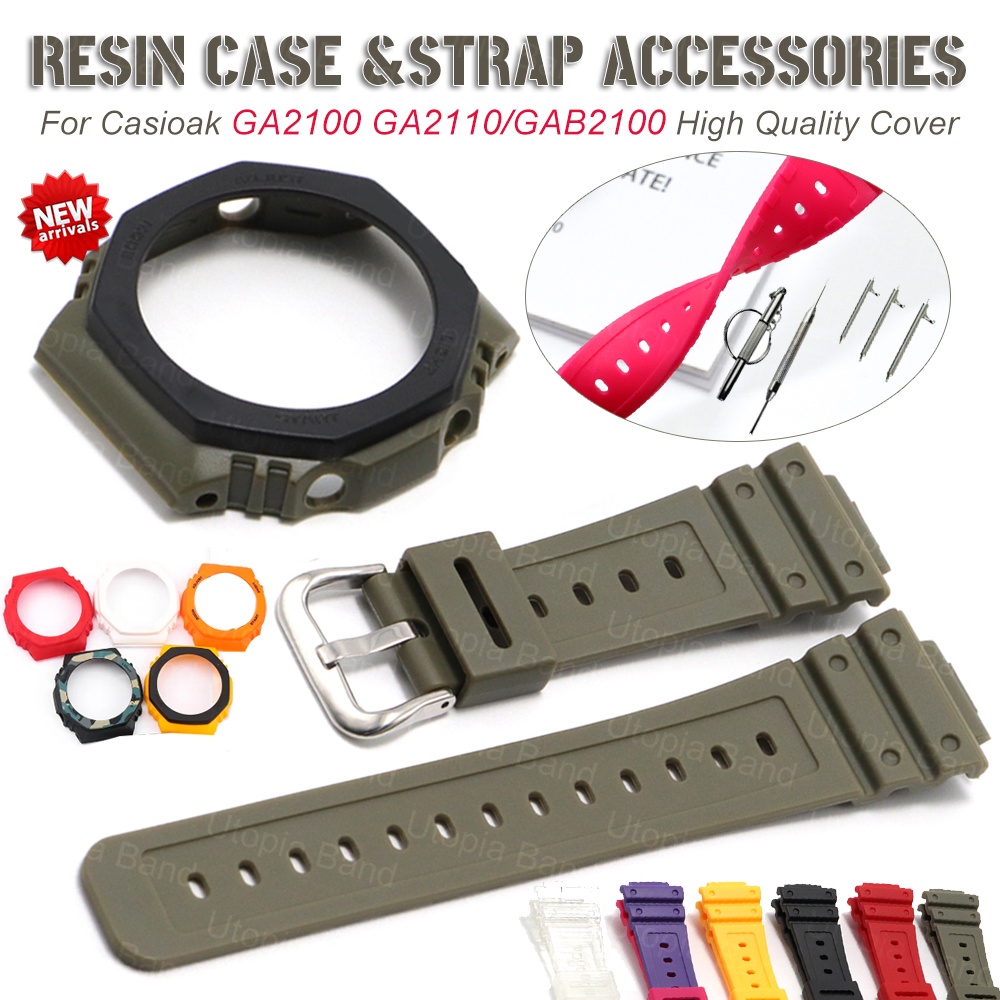 Silicone Watch Strap For GA2100 GA2110 Rubber Case Bezel Quality And ...