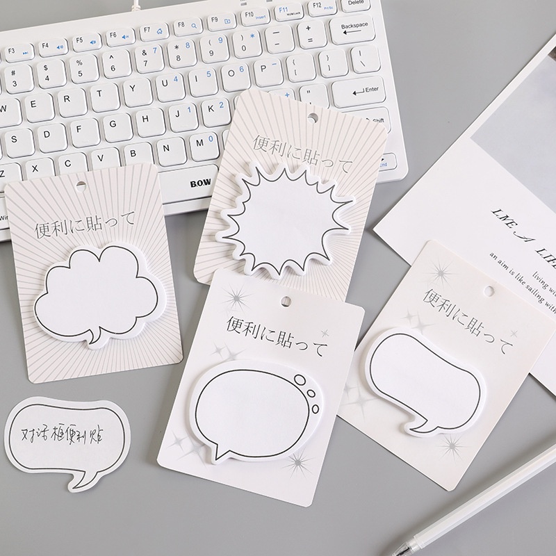 Chat Box Sticky Notes Chat Bubbles Memo Pad Sticker Dialog Note Pad ...