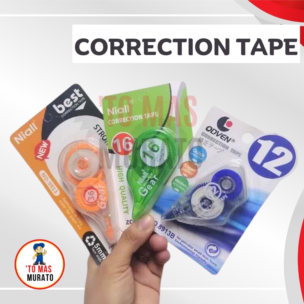 TMM Correction Tape - Different Sizes Available (36m/16m/12m) | Shopee ...