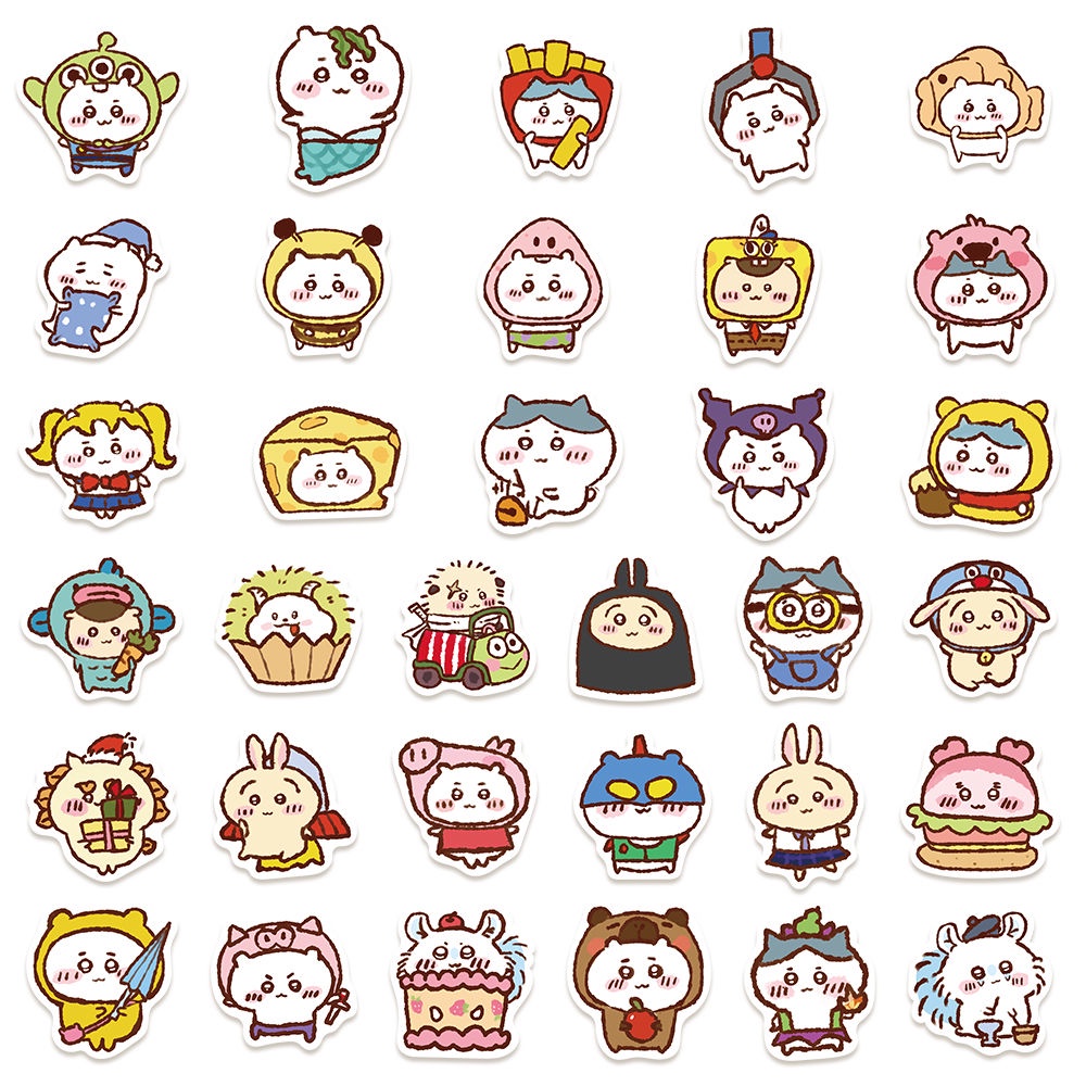 125 sheets of original cute cartoon Chiikawa stickers popular Chiikawa ...