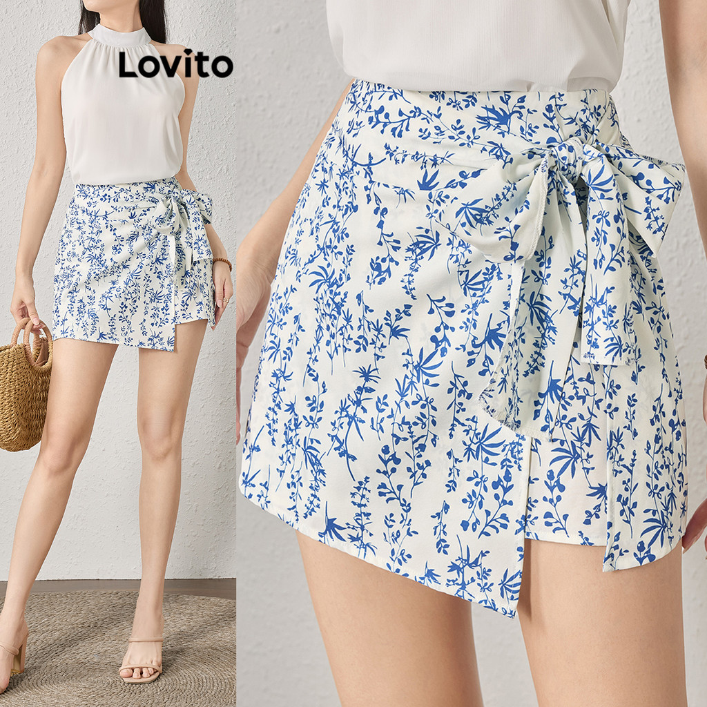 Lovito Women Boho Floral Pattern Skirt L120ED382 | Shopee Philippines