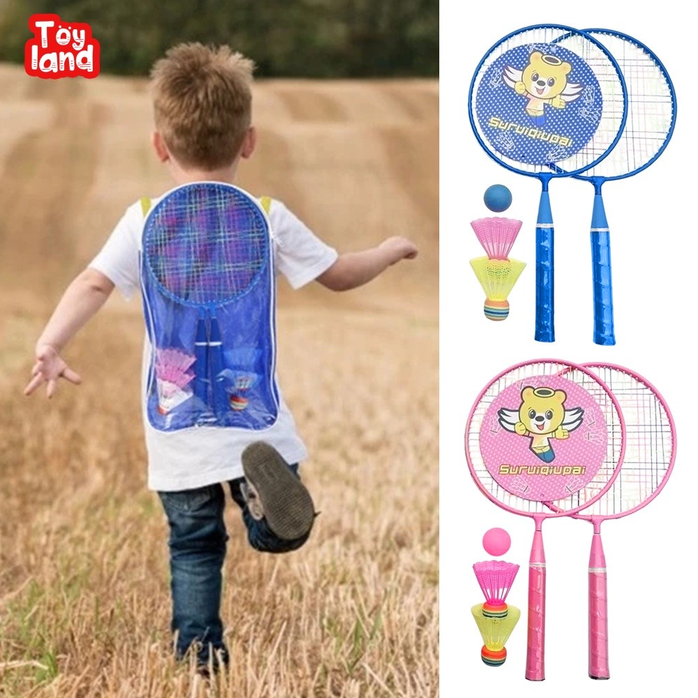 Badminton Racket For Kids 2pcs with 3balls Children Outdoor Sports Toys ...