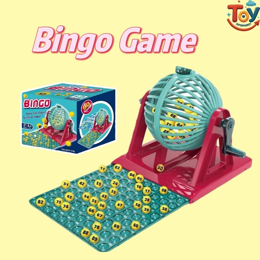 Logical Bingo Game Set Fun Bingo Lottery Machine Lotto Binggo Game ...