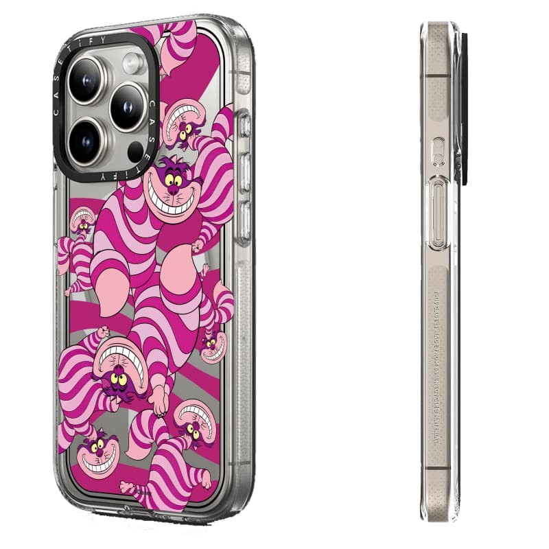 CASETiFY X Cheshire Cat Card Magnetic suction Clear Hard Acrylic Back ...