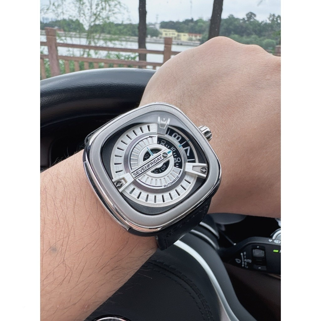 SevenFriday M White Square Gear Dial High-End Luxury，M3Advanced Elegant ...