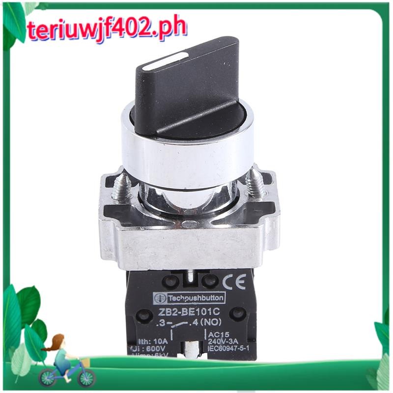 22mm Latching 2 NO 3-Position Rotary Selector Select Switch ZB2-BE101C ...
