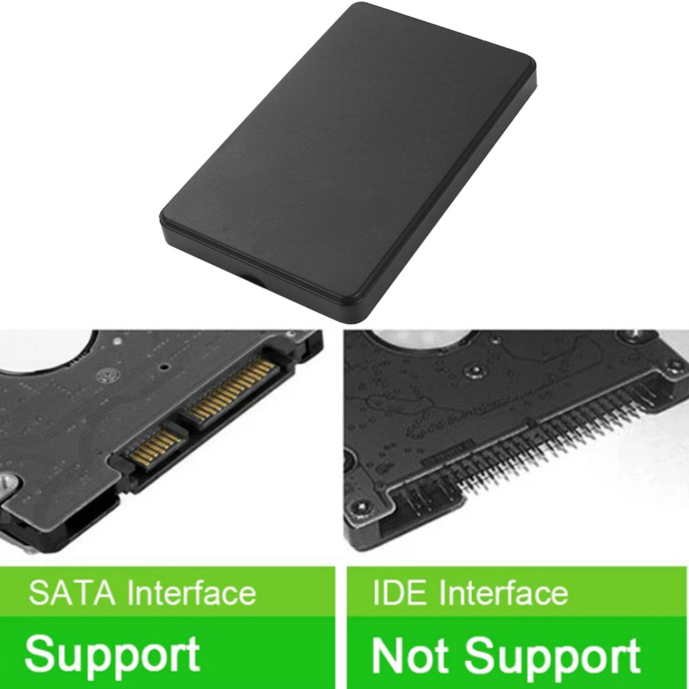 _ SATA SSD Enclosure Hard Drive Case Tool Free Portable SSD Case for 2. ...