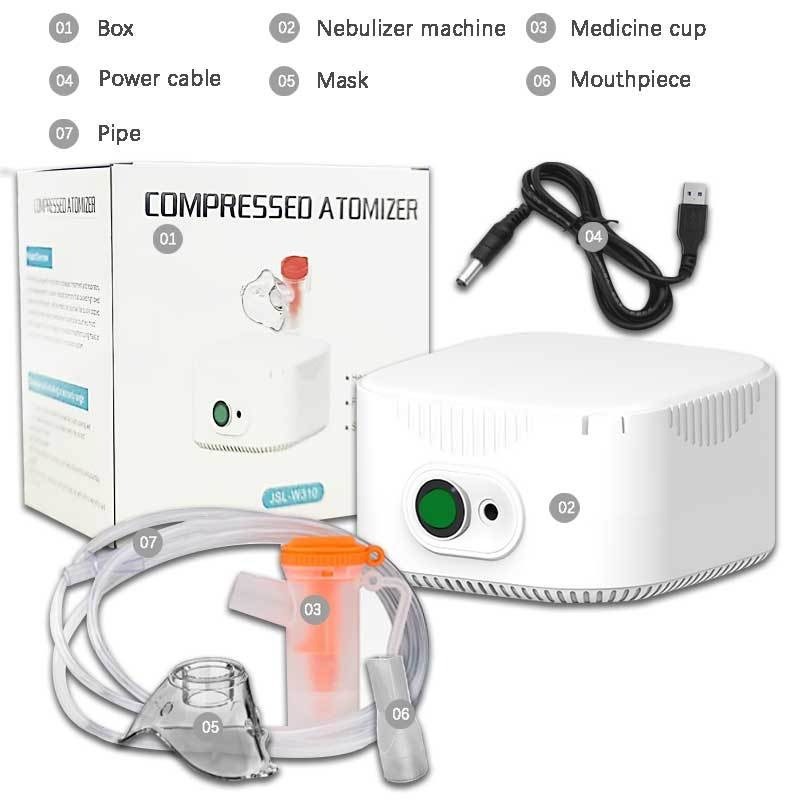 Heavy Duty Compact Nebulizer For Asthma Nebulizer Machine For Kids ...