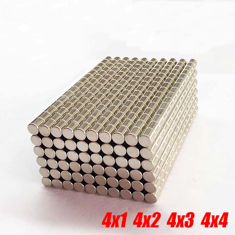 30/50/100pcs Super Strong Round Magnet 4mm x 1/2/3/4mm Round Magnetic ...