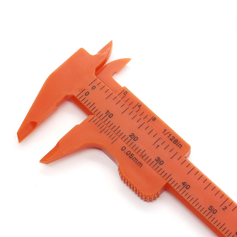 Mini 80mm Double Scale Plastic Vernier Caliper Ruler Gauge Measuring ...
