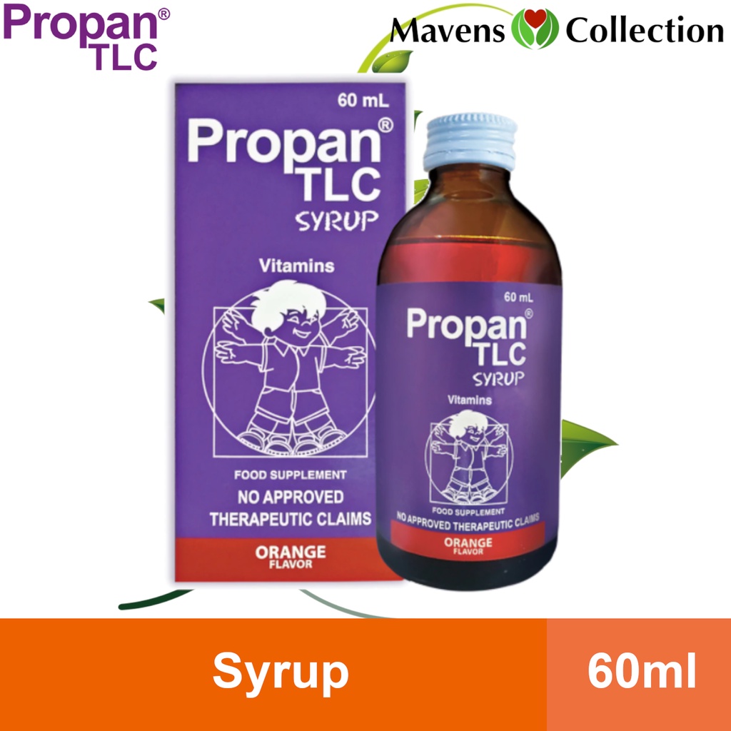 PROPAN Propan TLC Vitamins Syrup 60ml by MAVENS COLLECTION | Shopee ...