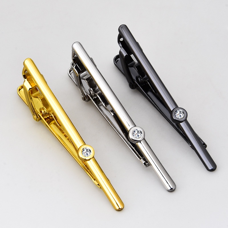 Brass Tie Clip Simple Fashion Suit Accessories Men Business Formal Suit ...