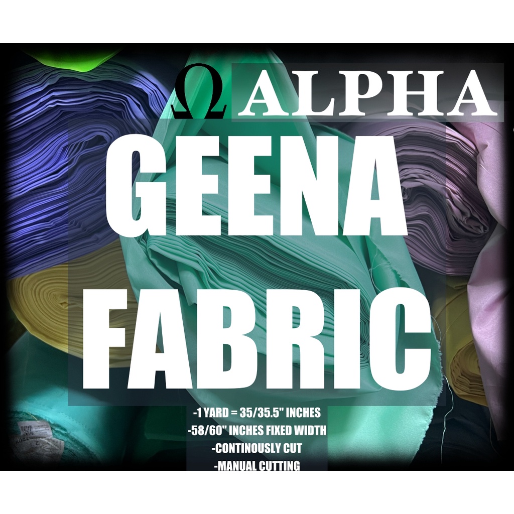 GEENA PONGEE FABRIC PER YARD CLOTH DIY fabric [35/35.5" length 60 ...