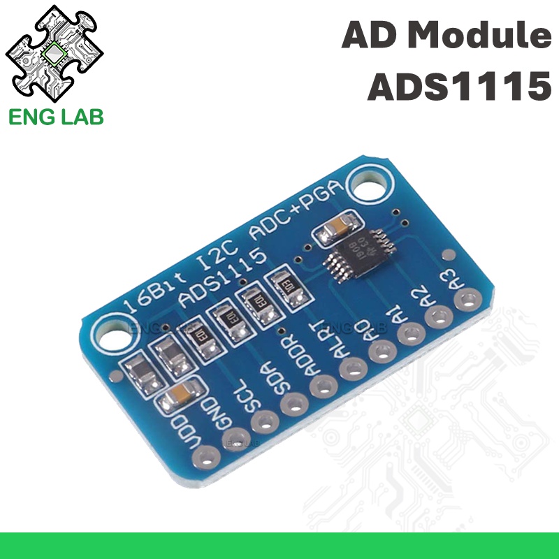 ENGLAB★ADS1115 Analog-to-Digital ADC Converter with Programmable Gain ...