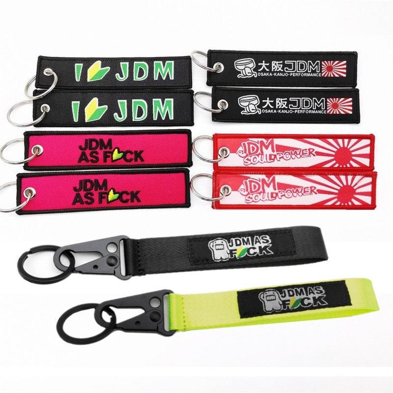 1 PC Japan JDM Car Keychains Number Plate Initial D Olecranon Keyring ...