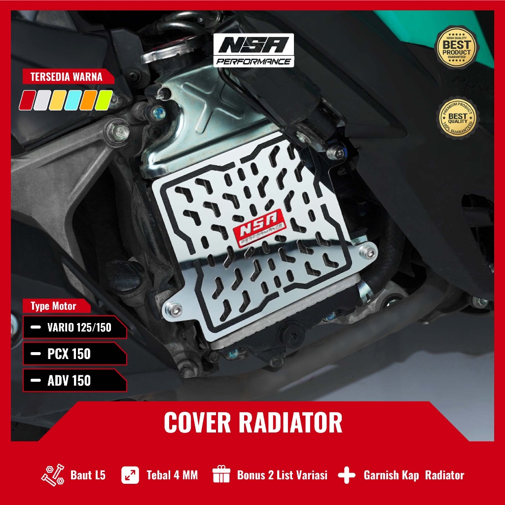 Nsa RADIATOR COVER XEON VARIO NMAX PCX ADV AEROX LEXI RADIATOR COVER ...