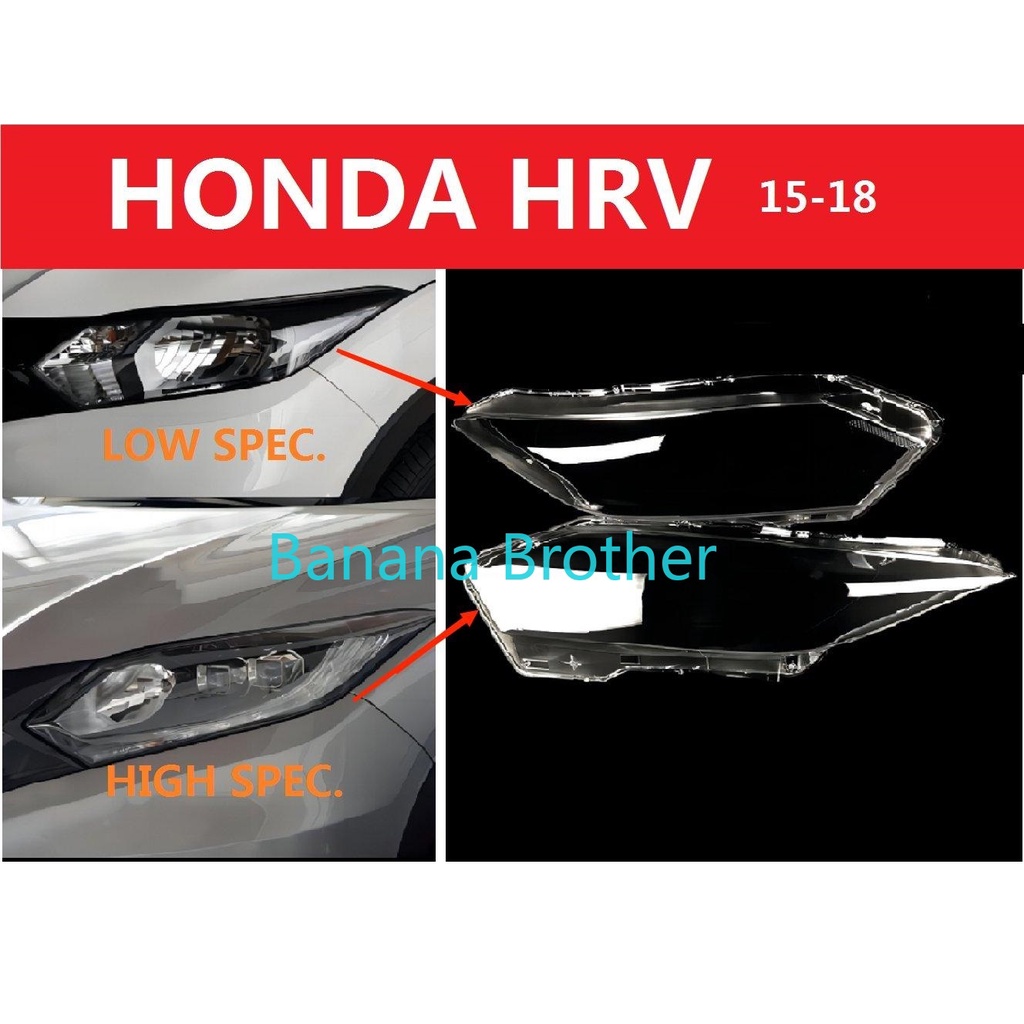 FOR Honda HRV headlamp 15 16 17 18 headlamp cover headlight cover cap ...