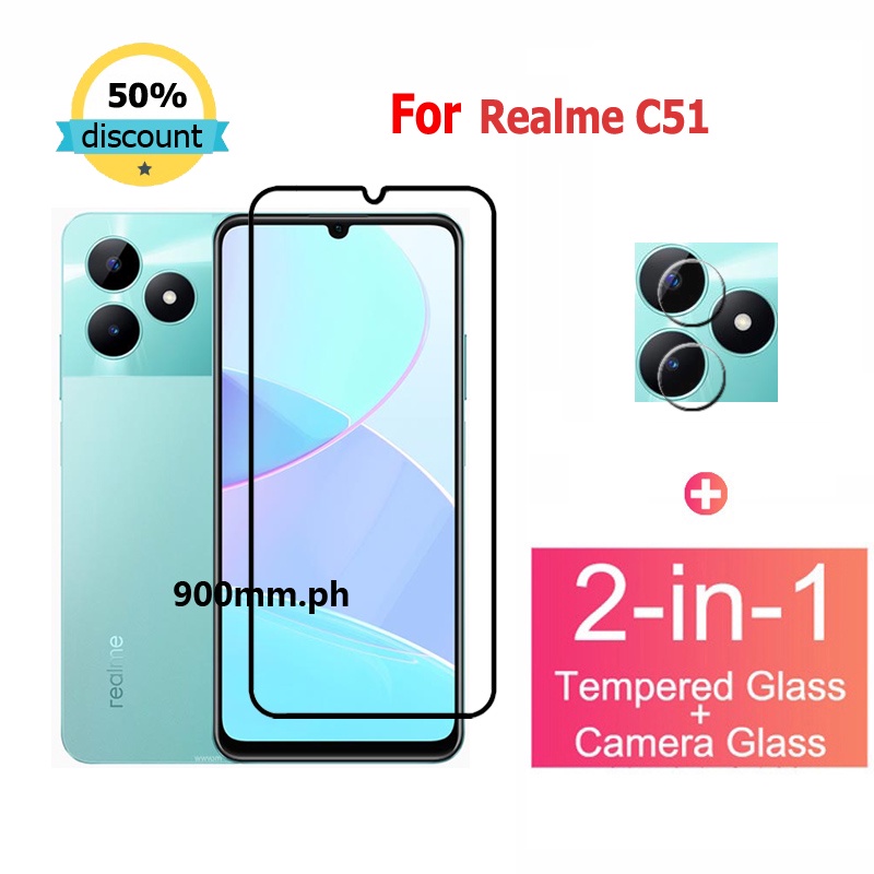 Realme C51 Tempered Glass Screen Protector For Realme 12 Pro Plus C67 C55 C53 C35 C51 11 10 Pro+ ...