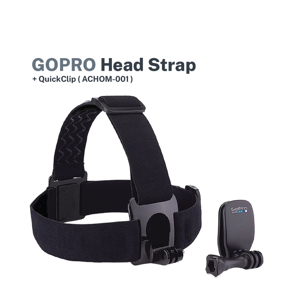 GoPro Head Strap + QuickClip (Strap or clip to your head + go hands ...
