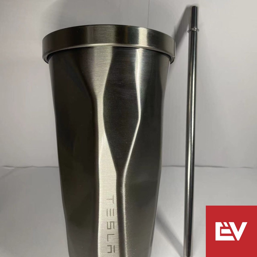 Tesla Stainless Vacuum Cup 500 ml straw complimentary | Shopee Philippines