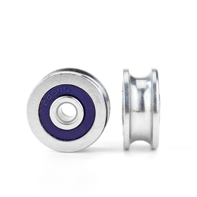 6*28*12mm groove U type, non-standard bearing pulley / guide wheel ...