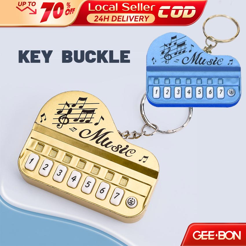 GEEBON Mini Electronic Keyboard Keychain Real Working Finger Piano With ...