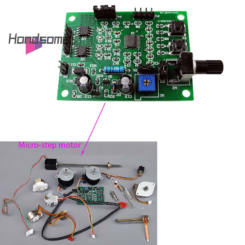 Handsome- DC 5V-12V 2-phase 4-wire Micro Mini Stepper Motor Driver ...