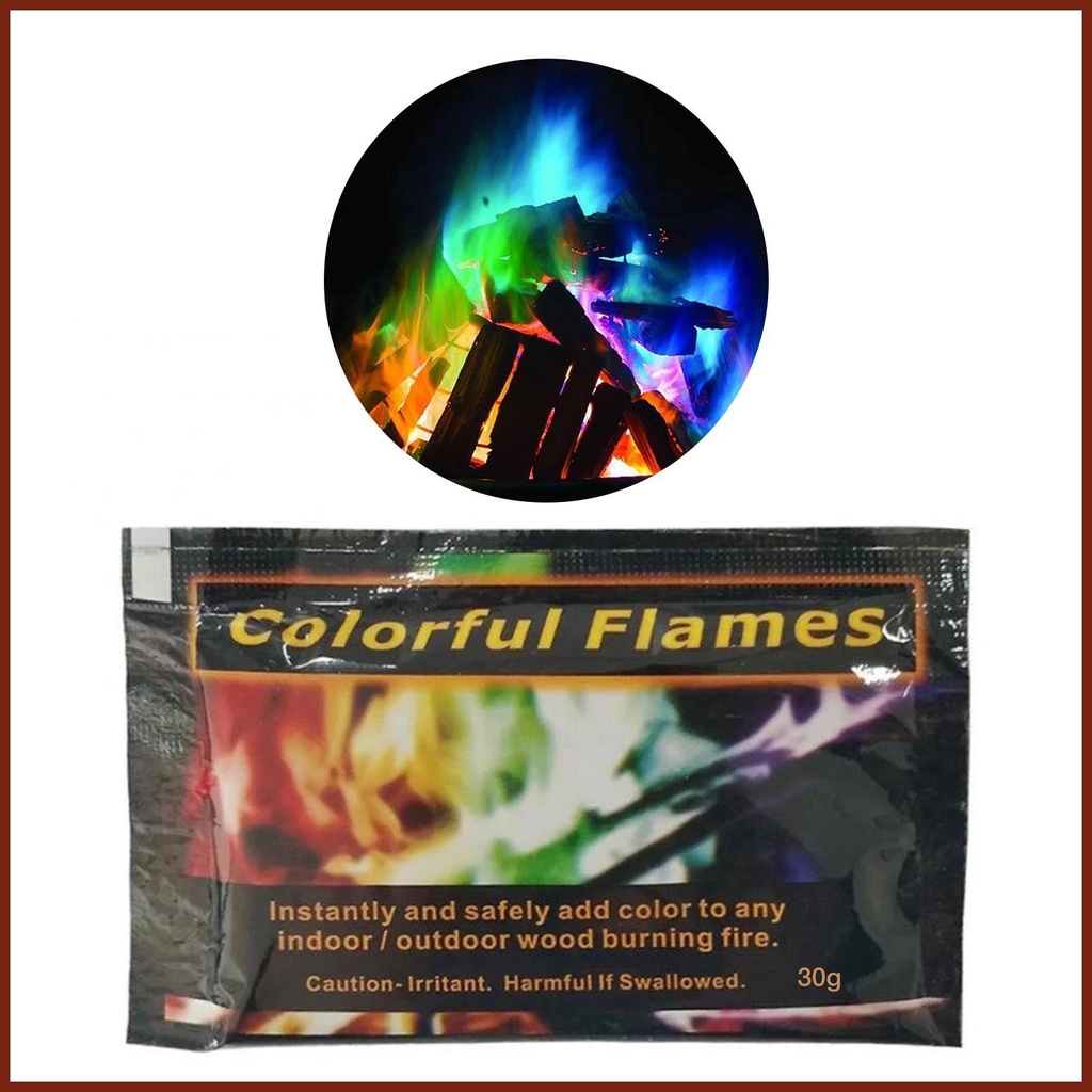 Fire Color Change Agent Much Coloured Flames Powder Tricks Bonfire ...
