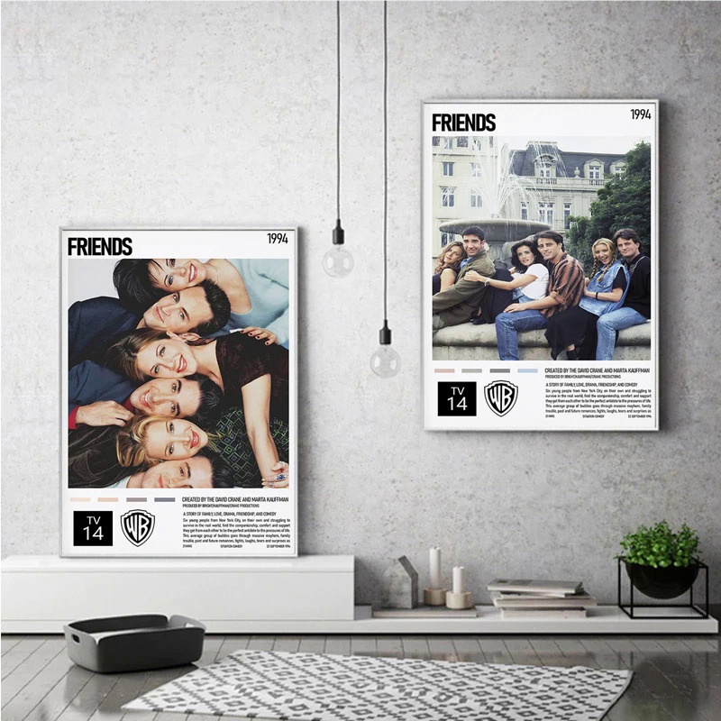 Classic TV Show Friends Canvas painting Poster and Prints Wall Art ...